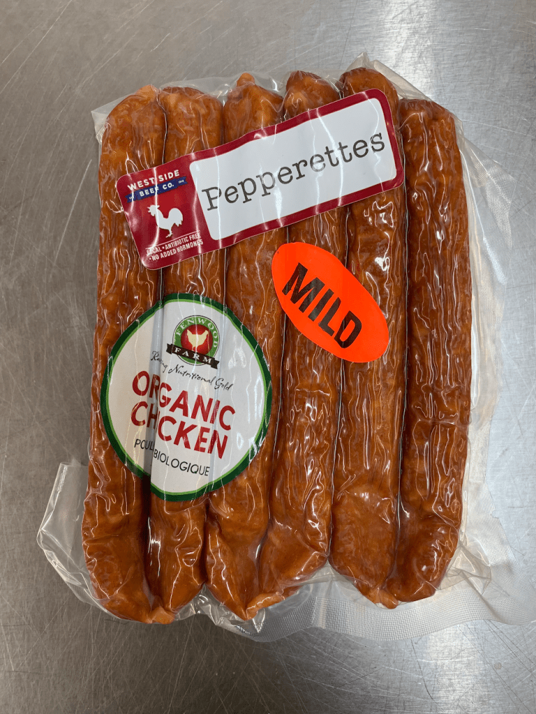 Organic Chicken Pepperettes - Pack of 6 - West Side Beef
